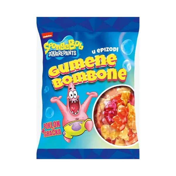 Gumene bombone NELLY Sunđer Bob + igračka 90g