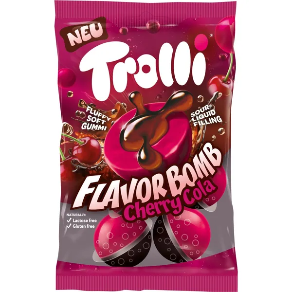 Gumene bombone TROLLI flavor višnja cola 75g