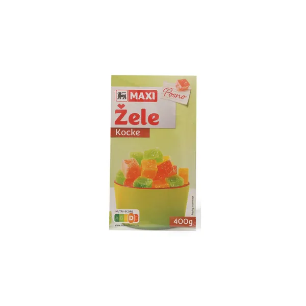 MAXI žele kocke 400g