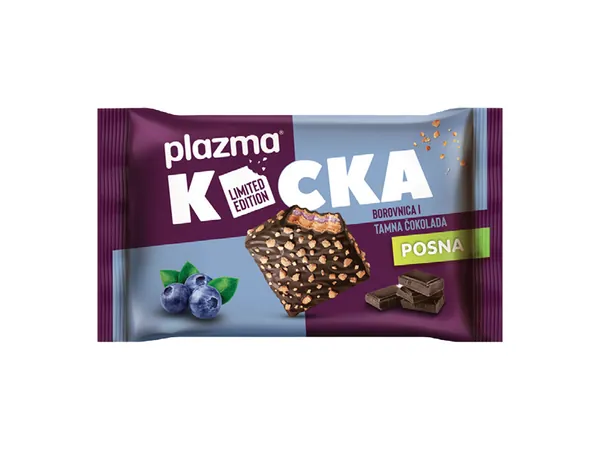Napolitanka PLAZMA kocka borovnica 67,5g
