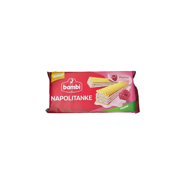 Napolitanke BAMBI malina 185g