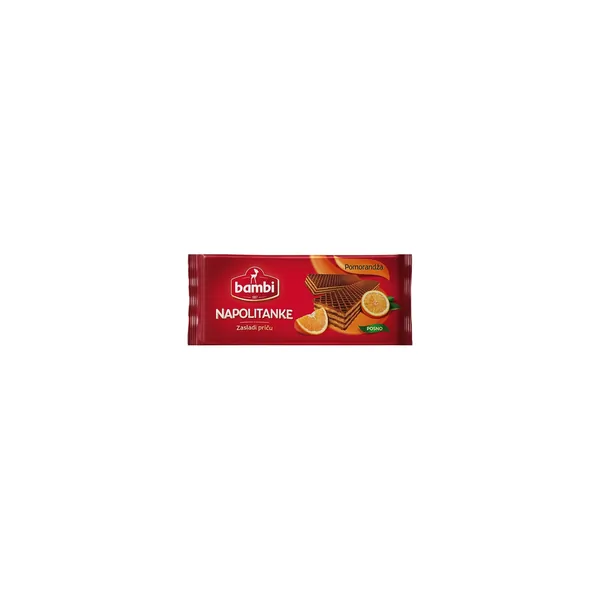 Napolitanke BAMBI pomorandža 185g