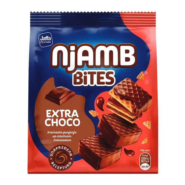 Napolitanke JAFFA Njamb bites Extra choco 150g