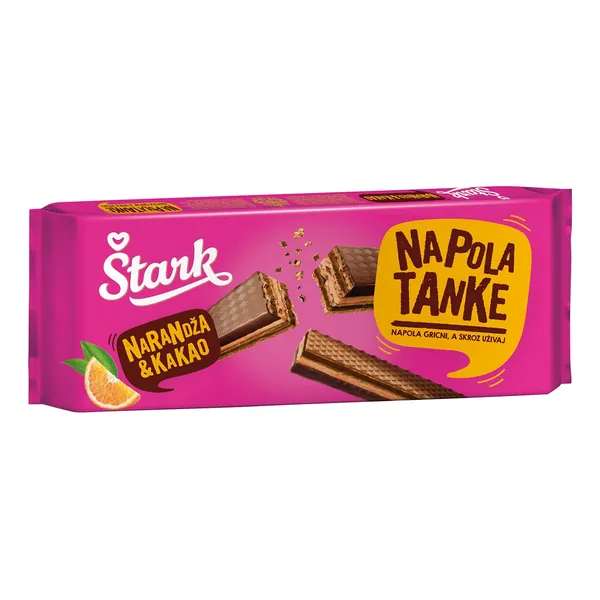 Napolitanke ŠTARK Na pola tanke narandža 130g