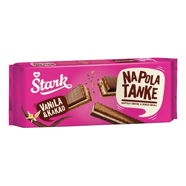 Napolitanke ŠTARK Na pola tanke vanila 130g
