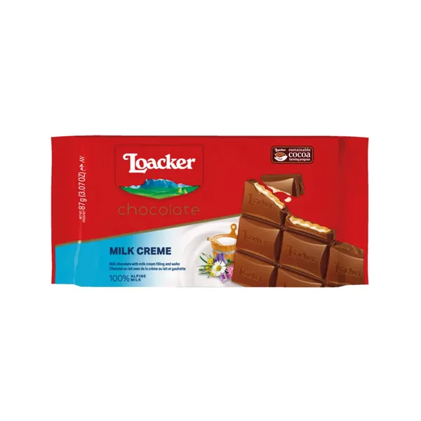 Čokolada LOACKER mlečna 87g