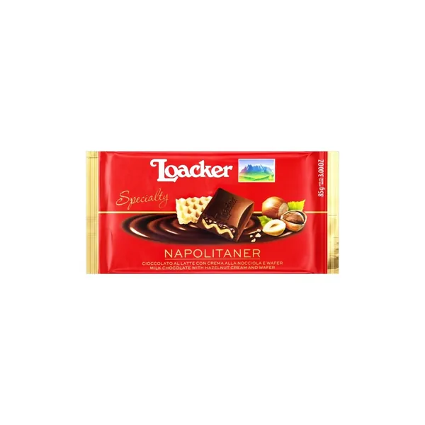 Čokolada LOACKER sa napolitankama 100g