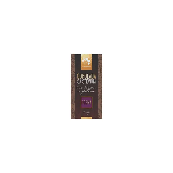 Čokolada LOVEBERRY sa steviom 100g