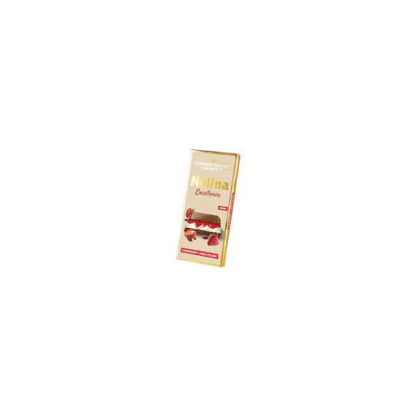 Čokolada NELINA mlečna excellence jagoda 85g