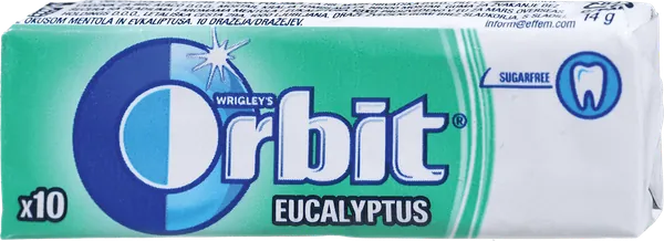 Žvake ORBIT Eukaliptus draz.14g