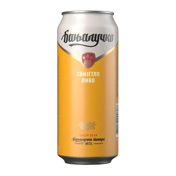 Svetlo pivo BANJALUČKO limenka 0,5l