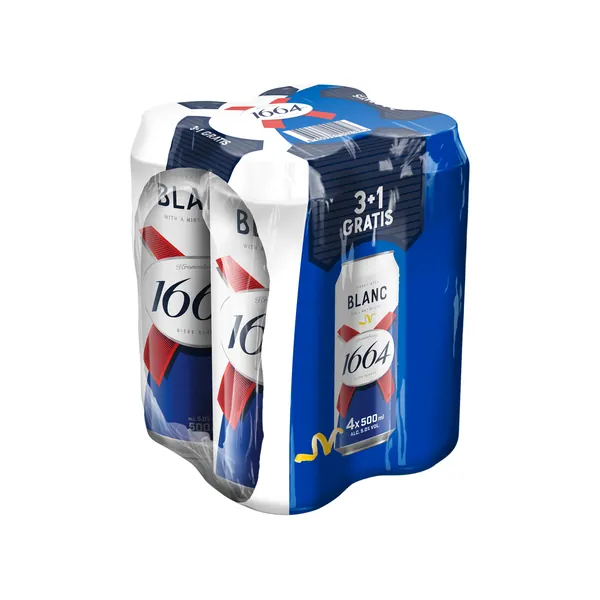 Svetlo pivo KRONENBOURG Blanc 1664 0,5l 3+1 gratis