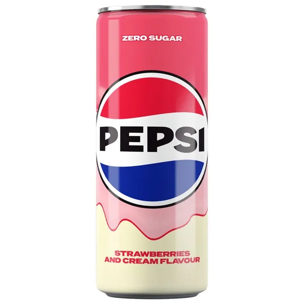 Gazirani sok PEPSI Treats strawberry cream 330ml