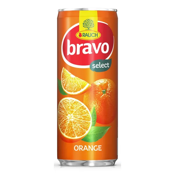 Negazirani sok BRAVO pomorandža 50% 0.25l