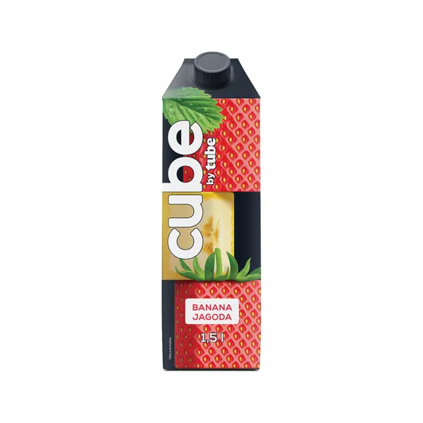 Negazirani sok CUBE By Tube banana jagoda 1,5l