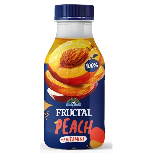 Negazirani sok FRUCTAL breskva i jabuka 100% 330ml
