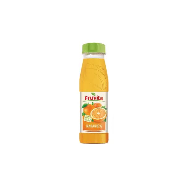 Negazirani sok FRUVITA 100% narandža 330ml