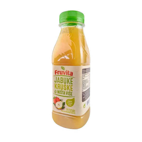 Negazirani sok FRUVITA kruške jabuke i ništa više 330ml