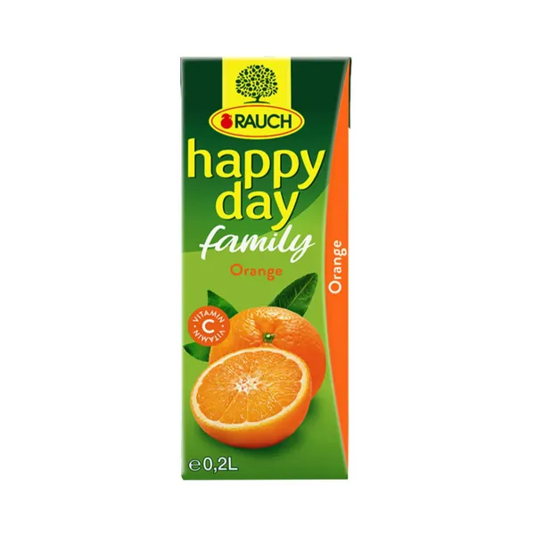 Negazirani sok HAPPY DAY Family narandža 200ml