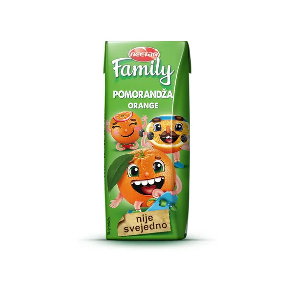 Negazirani sok NECTAR FAMILY pomorandža 0.2l