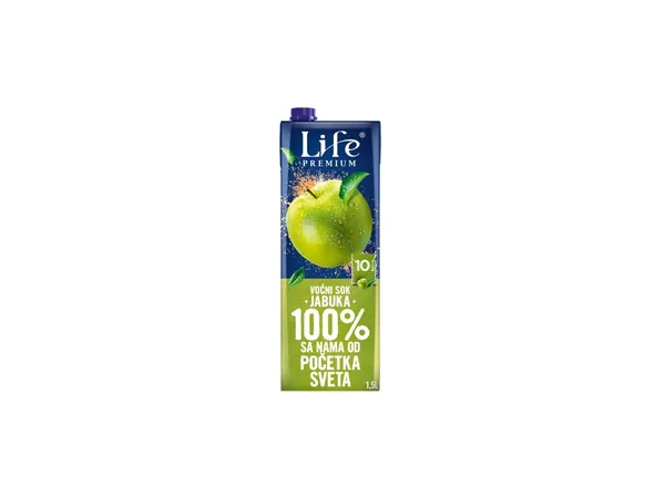 Negazirani sok NECTAR Life jabuka 100% 1,5l