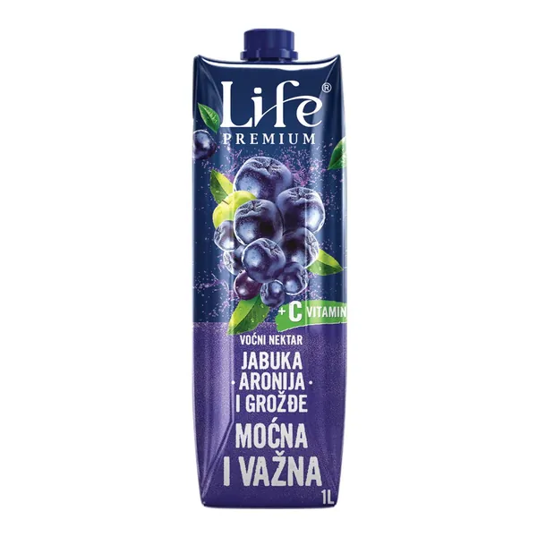 Negazirani sok NECTAR Life premium aronija 1l