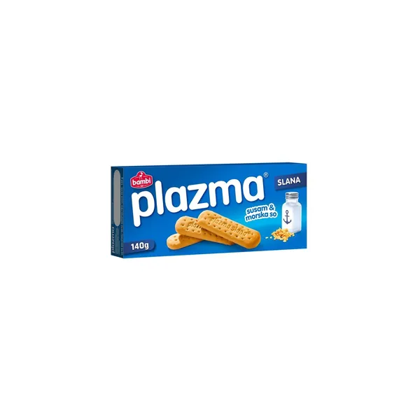 Kreker PLAZMA slana,susam i morska so 140g