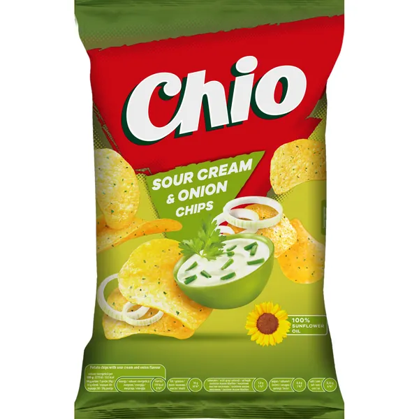 Čips CHIO sour cream & onion 80g
