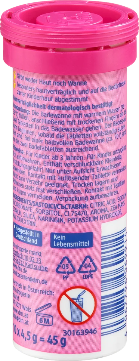 Dečija boja za kupanje SAUBAR 10 tableta 45g (više vrsta)