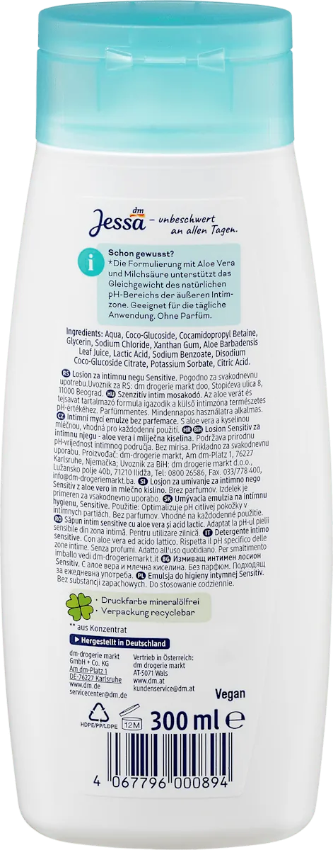 Losion za intimnu negu BALEA Sensitive aloe vera i mlečna kiselina 300ml