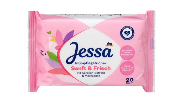 Maramice za negu intimne regije vlažne JESSA Sanft & frisch 20kom
