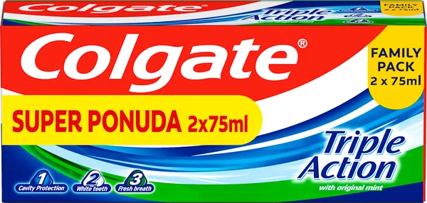 Pasta za zube COLGATE Triple action 2x75ml