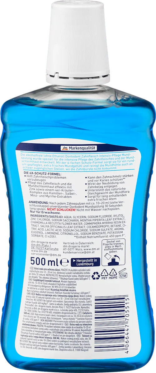 Tečnost za ispiranje usta DONTODENT 500ml