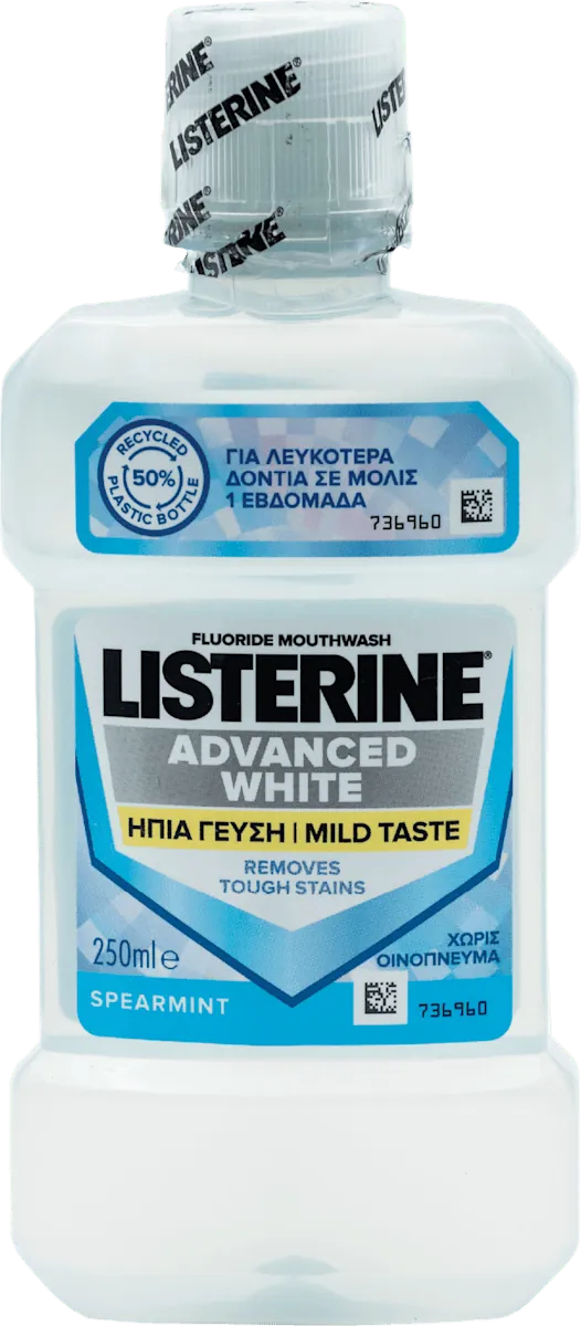 Tečnost za ispiranje usta LISTERINE Advanced White 250 ml