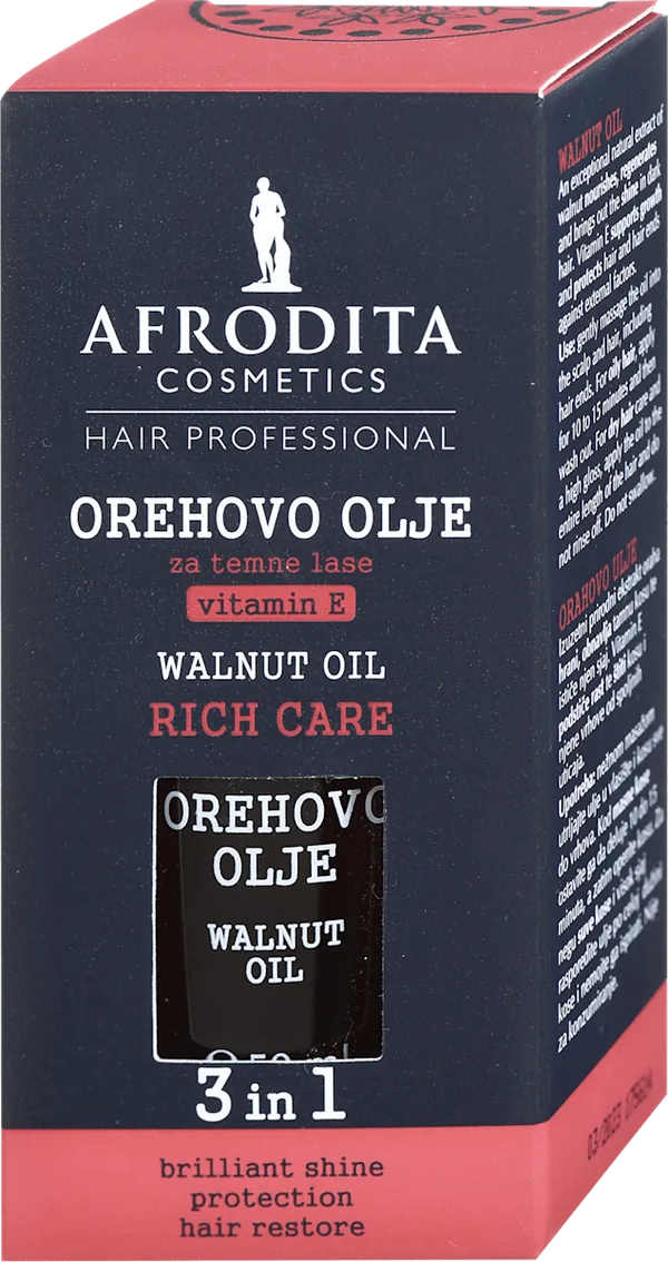 Ulje za kosu AFRODITA Orahovo ulje za tamnu kosu 50 ml