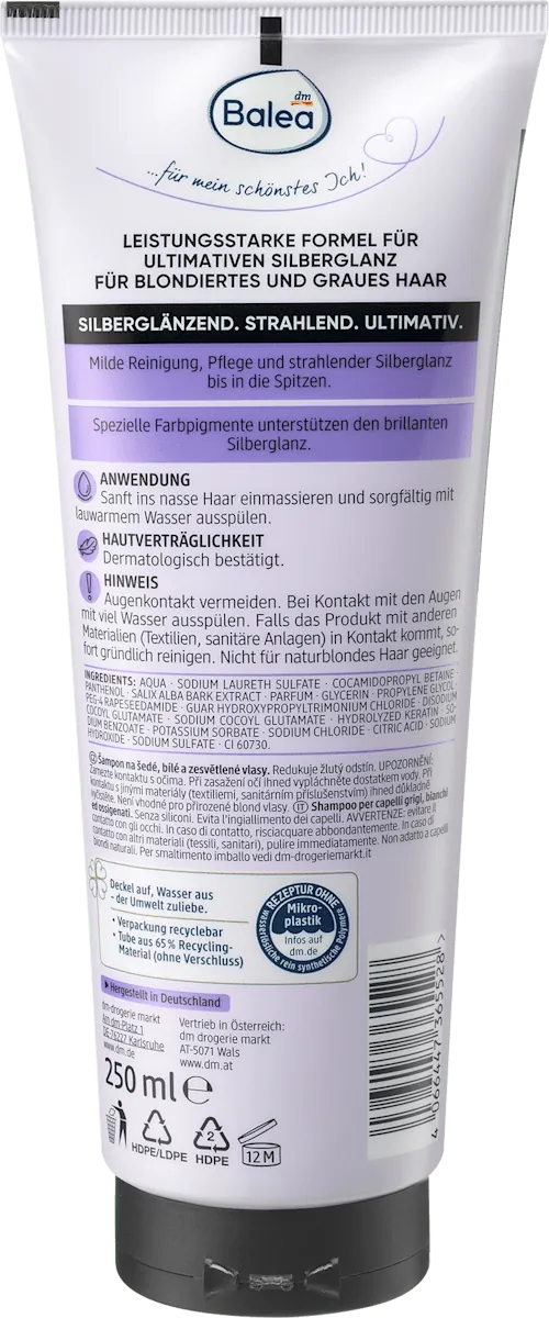 Šampon za kosu BALEA Professional silber glanz za sedu kosu 250ml