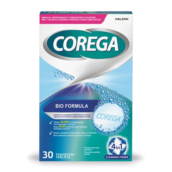 COREGA bioformula tablete za čišćenje proteza - 6 komada (1 tabla)