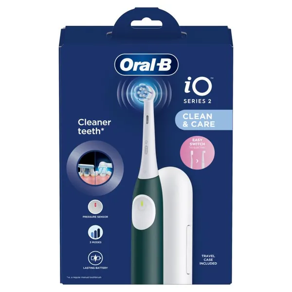 Električna četkica za zube ORAL B Oral-B iO 2 , 1 glava, putni set, zelena