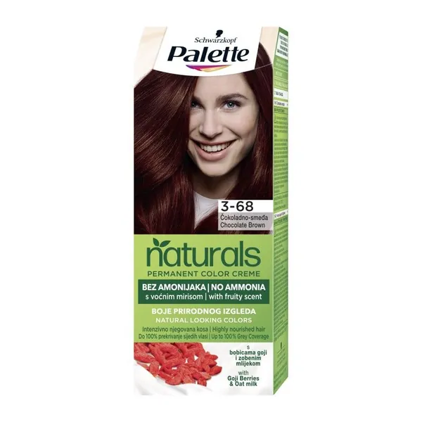 Farba za kosu PALETTE PNC 3.68 cokol.smedja