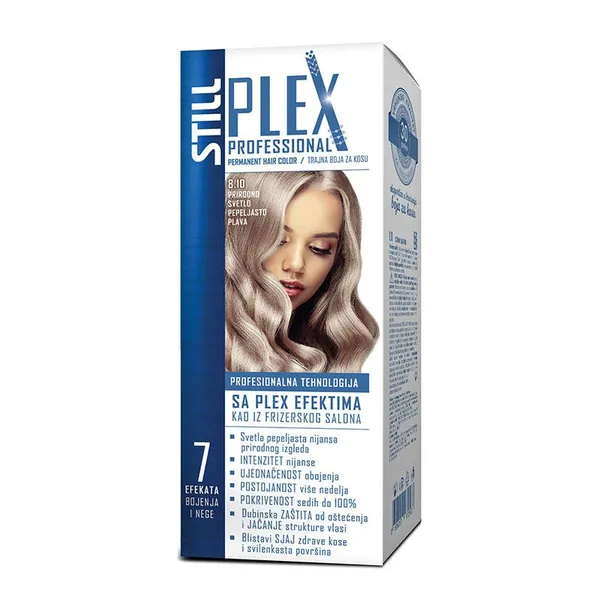 Farba za kosu STILL plex 8.10 svetlo pepeljasto plava