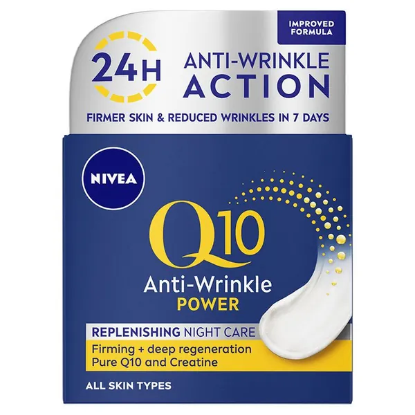 Krema za lice NIVEA Q10 Power noćna krema protiv bora 50ml