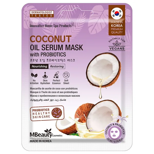 Maska za lice MBEAUTY sheet sa serumom kokosovog ulja 22ml