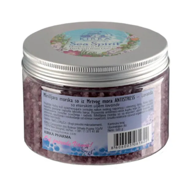 Morska so KIRKA Anti-Stress mirišljava lavanda 500g