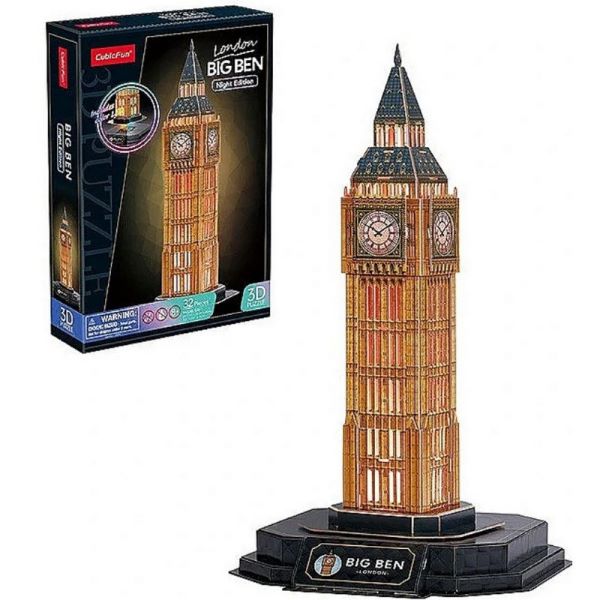 CUBIC FUN PUZZLE BIG BEN NIGHT