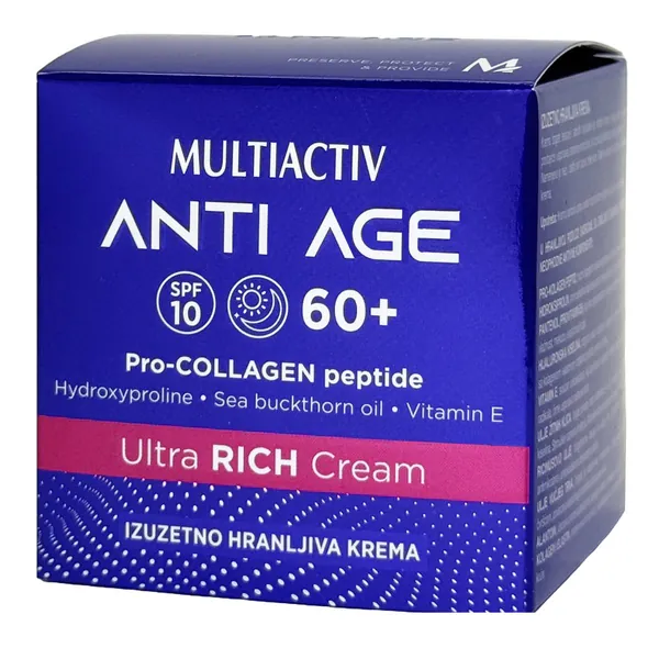 Krema za negu lica MULTIACTIV anti age krema hranljiva 60+ 50ml