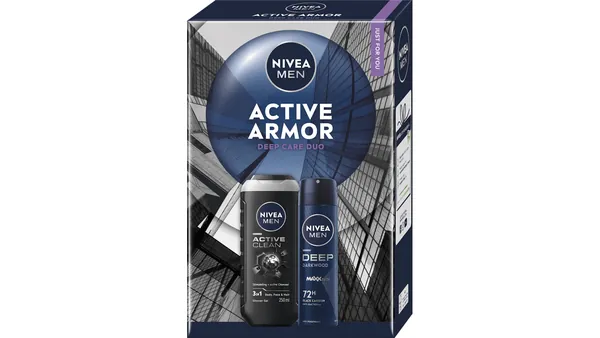 Setovi za negu tela NIVEA MEN Active armor (gel za tuširanje i dezodorans)