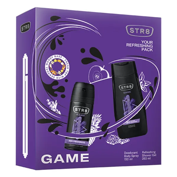 Setovi za negu tela STR8 Game (dezodorans i gel za tuširanje)