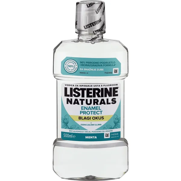Tečnost za ispiranje usta LISTERINE Naturals enamel 500ml