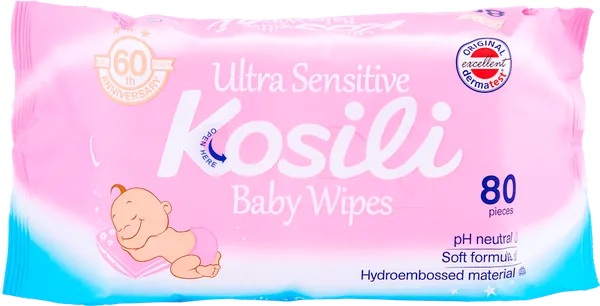 Vlažne maramice KOSILI roze 80/1
