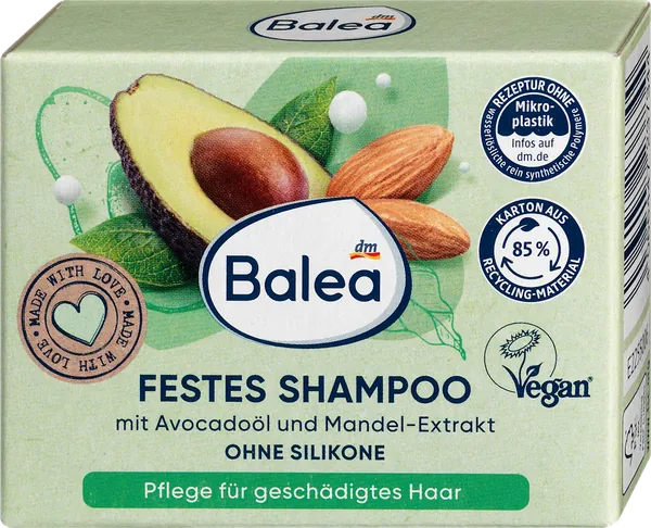 Šampon za kosu BALEA čvrsti ulje avokada i ekstrakt badema 60g